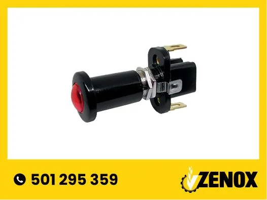 Przełącznik włącznik wyciągany LED czerwony z podświetleniem 12/24V ...