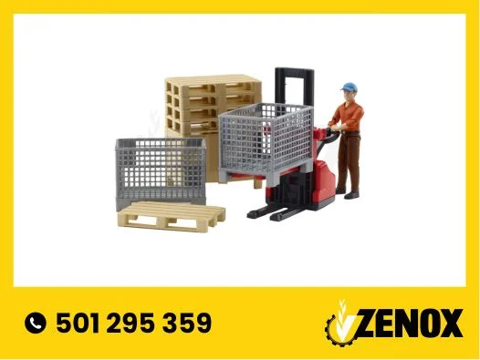 62200 akcesoria magazynowe z figurką BRUDER 062200 seria Profi 1:16 ...