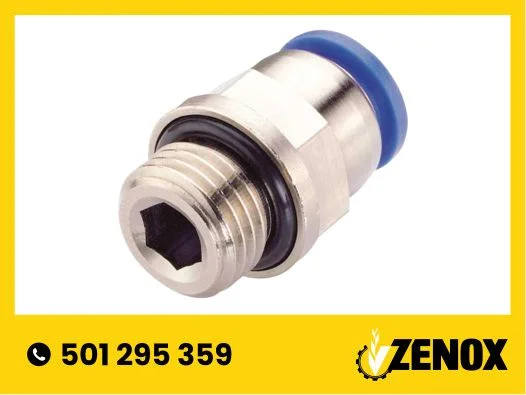 Złączka pneumatyczna prosta fi 6 mm 1/4 gwint zew 3016009 - 60603016009 ...
