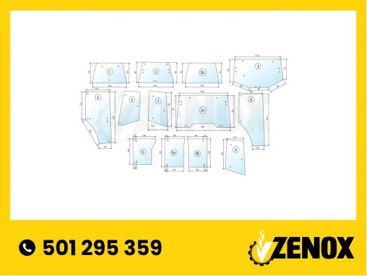 Szyba przednia John Deere 650812000 GRANIT L211446 L166875 - 650812000 ...