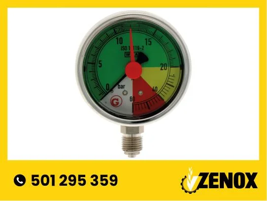 Manometr glicerynowy 0-60 BAR fi 63mm gwint 1/4" ISO 16119-2 WIKA - 67001-00005 - WIKA