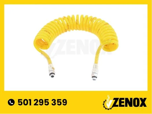 Przewód pneumatyczny hamulcowy spiralny M16 5m żółty Autosan D-47 D-50 ...